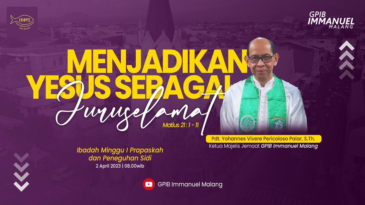 [live] Ibadah Minggu I Prapaskah dan Peneguhan Sidi 2 April 2023 pk08 ...