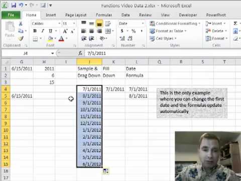 Excel Video 166 DATE, YEAR, MONTH, and DAY - YouTube