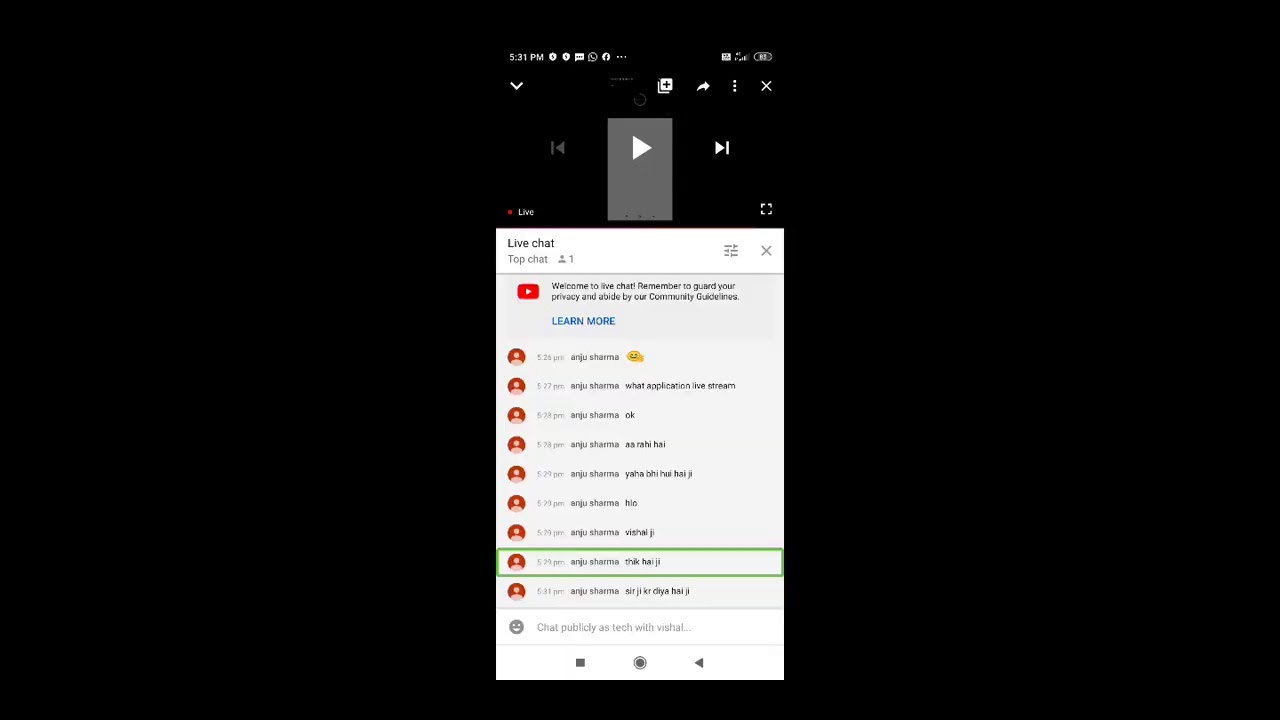 new application for live stream trial - YouTube