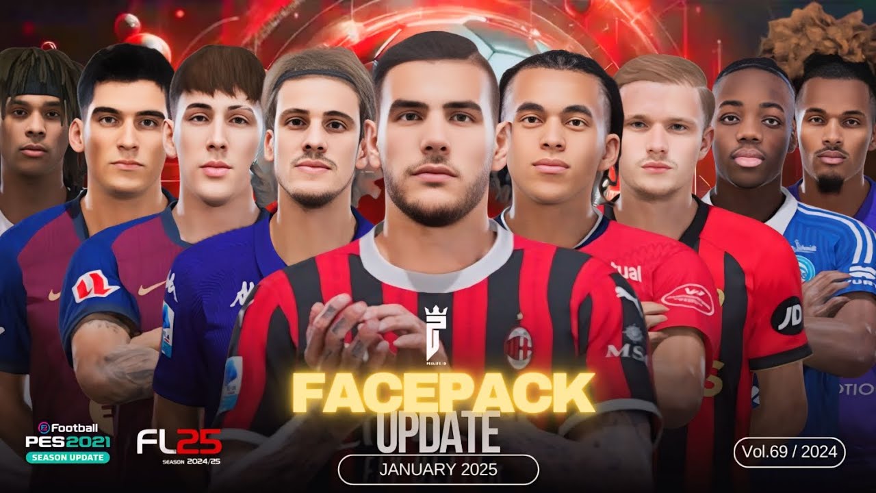 Facepack Update Pes 2021 & FL25 Vol.69 (SIDER) PC - YouTube