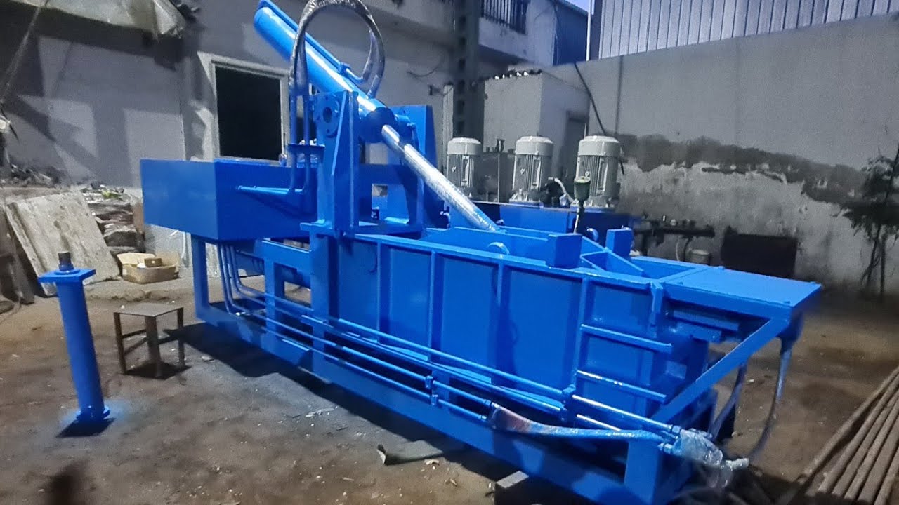 Metal Scrap Press Machine #baling #balingpress - YouTube