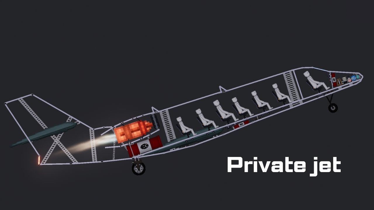 Private jet in People Playground - YouTube