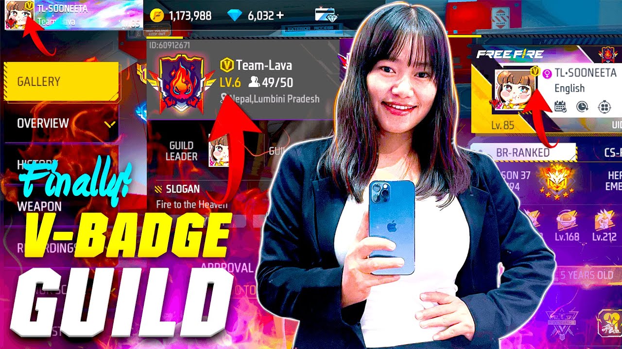 Finally 🔥 V-BADGE in Our Guild Team Lava | V-Badge Leader with V-Badge ...