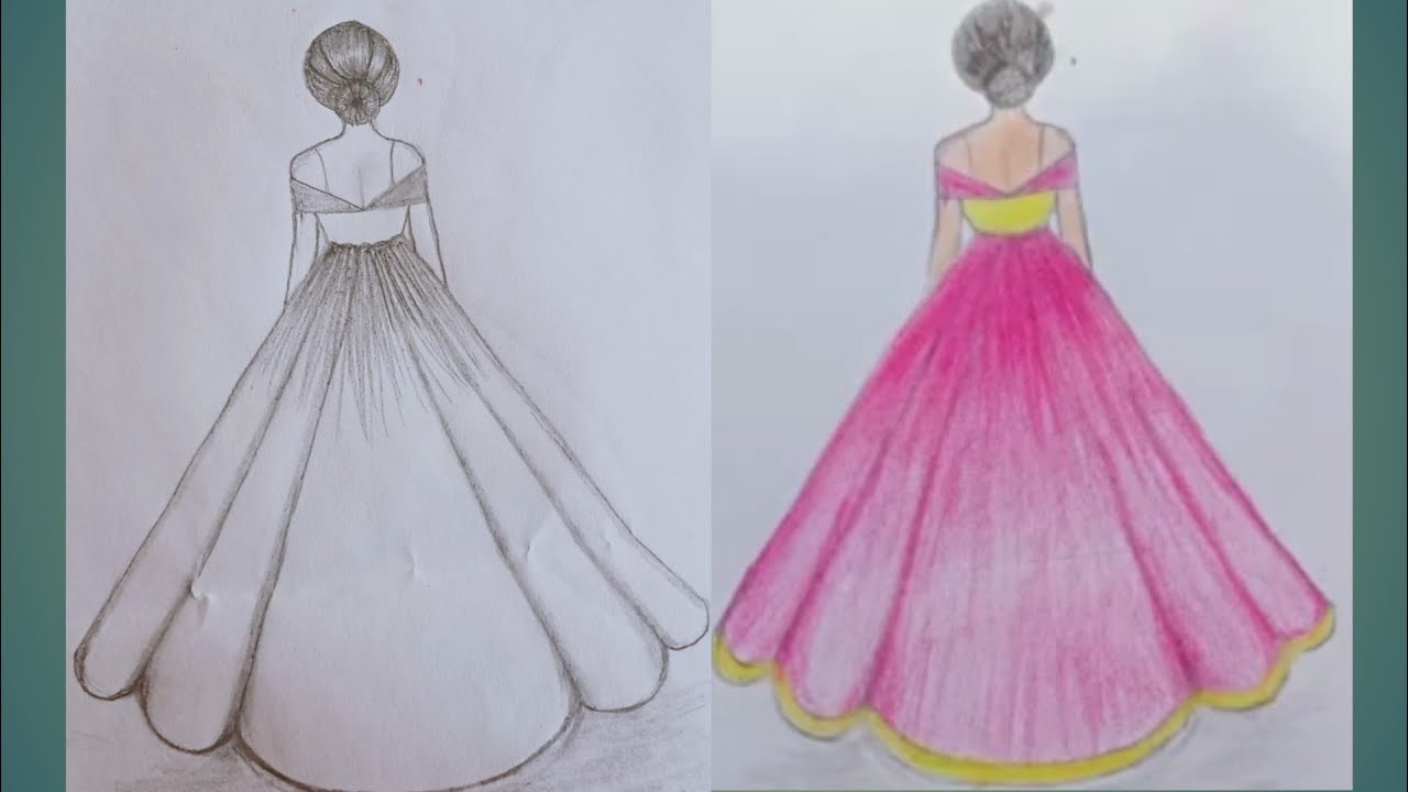 Drawing for girl beautiful and very easy // girl easy drawing step by ...