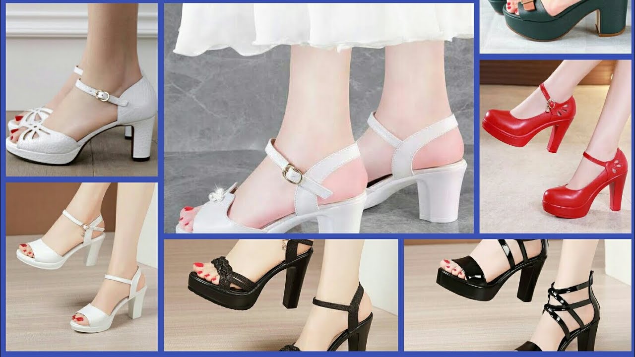 Sandel heel ideas for girls|medium size heel ideas|sandel block heel ...