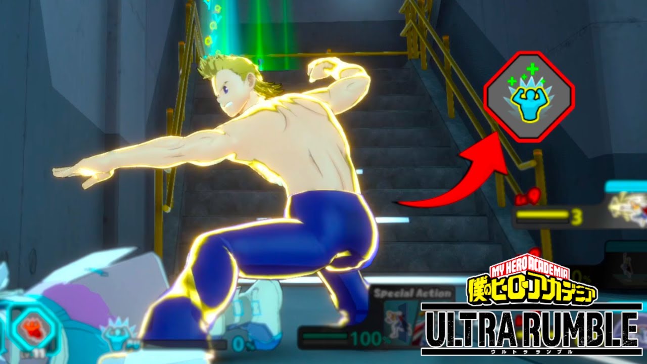 MUSCLE Mirio is UNSTOPPABLE! | My Hero Ultra Rumble - YouTube