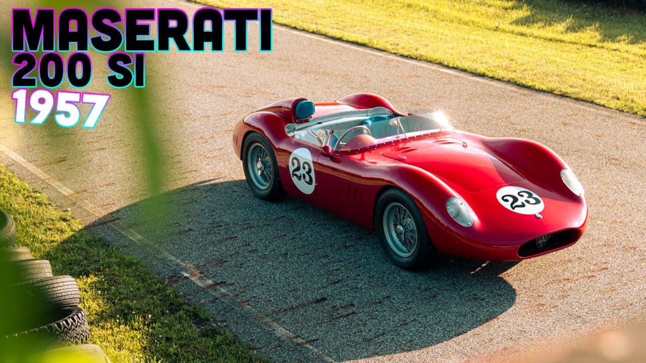 1957 Maserati 200 SI On A Private Racetrack! - YouTube