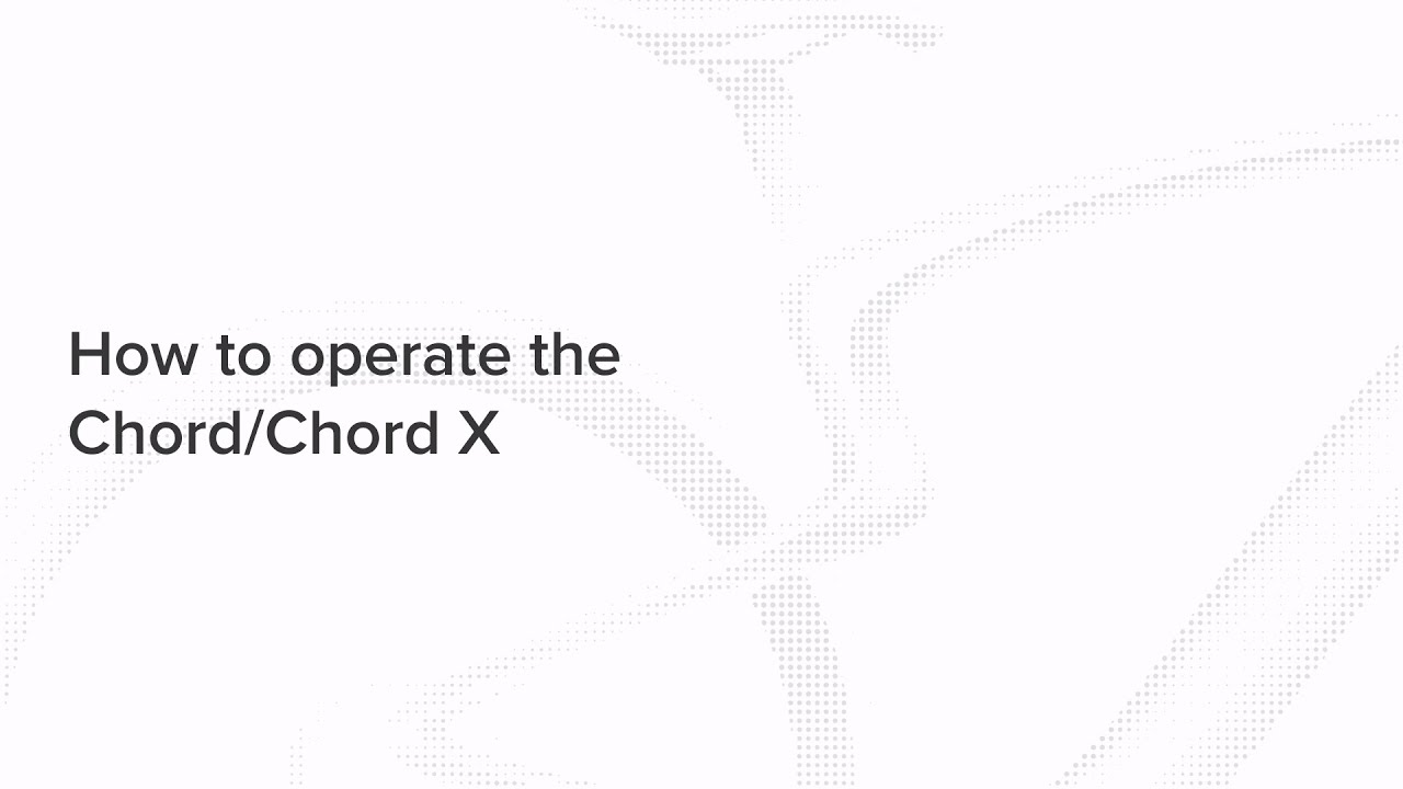 How to operate the ChordChord X - YouTube