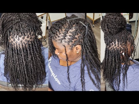 How To Mini Twist with extension | Detailed Step by Step Tutorial | Protective Style | Micro ...
