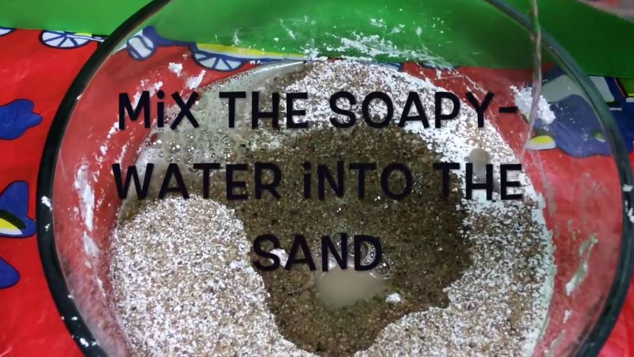 KINETIC SAND!! DIY HOMEMADE KINETIC SAND From Scratch Using Simple ...