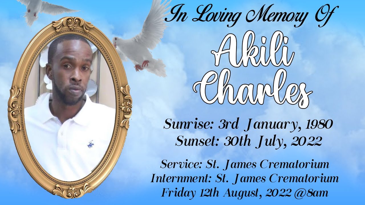 In Loving Memory Of Akili Charles - YouTube