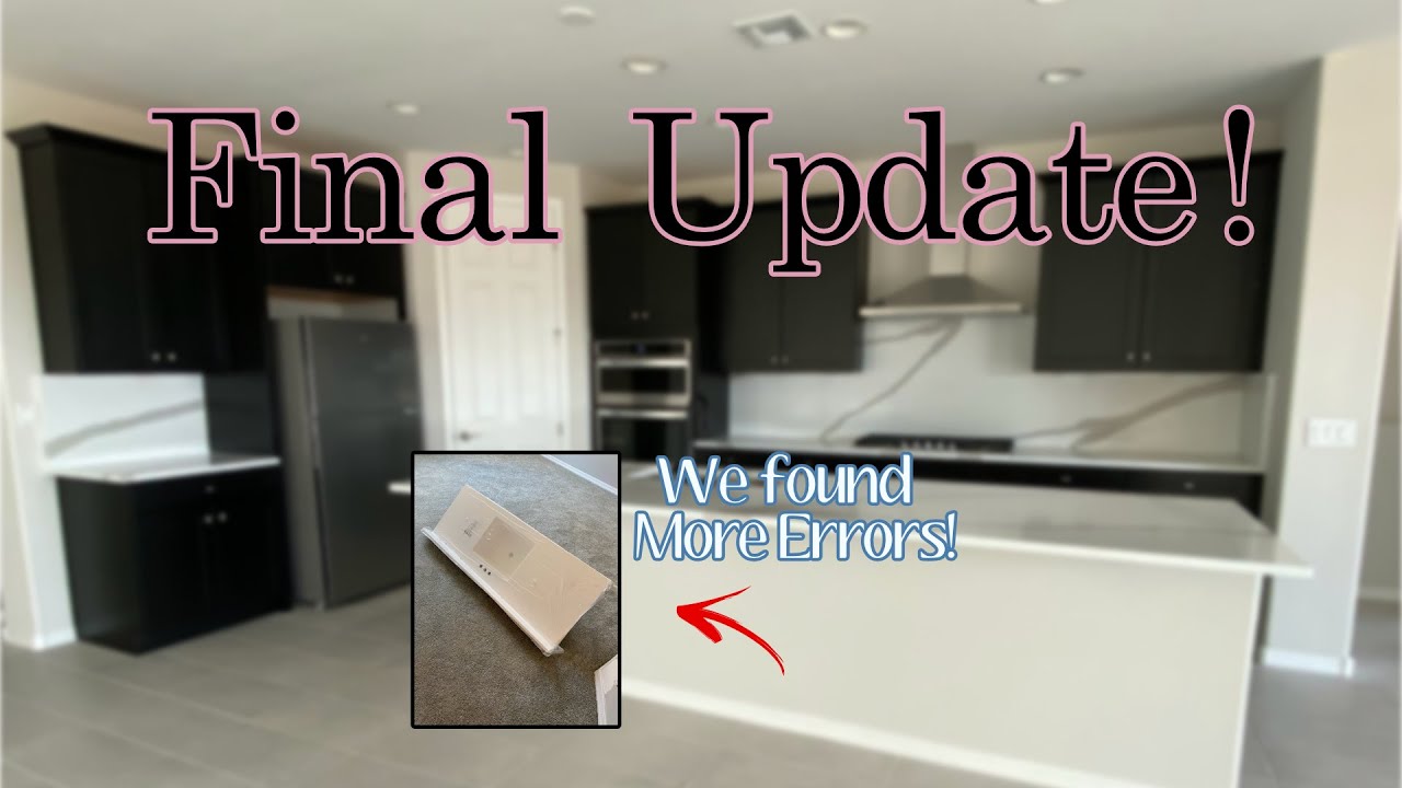 New Build Final Update (1 Week Until Move In Day + Last Minute Errors ...