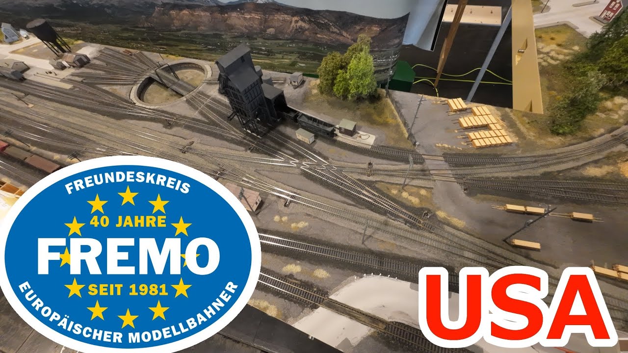 eine wunderbare US-Anlage - Fremo Jubiläumstreffen in Magdeburg - YouTube
