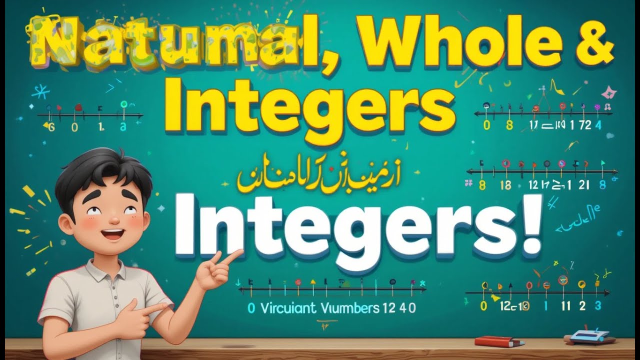 Natural Number, Whole Number, Integer | Maths Basic Concepts in Urdu | Number System Explained ...