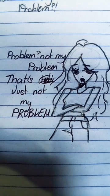 Problem? Not my problem #drawing - YouTube