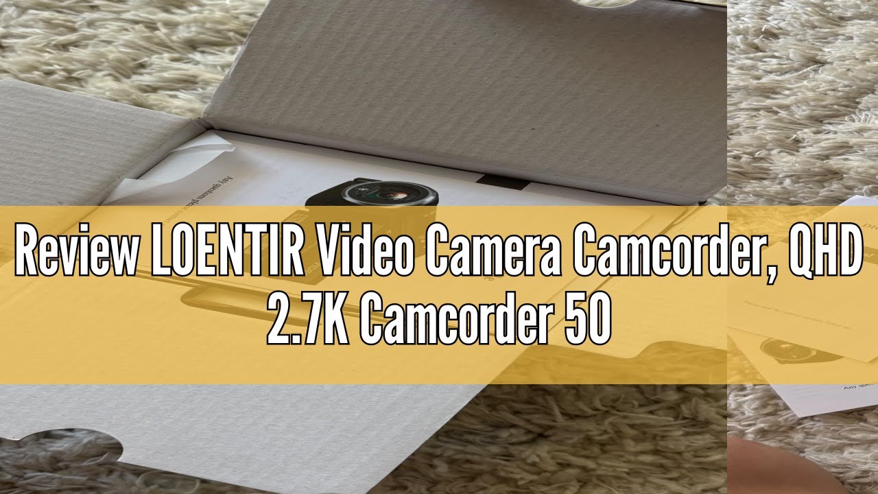 Review LOENTIR Video Camera Camcorder, QHD 2.7K Camcorder 50MP 16X ...