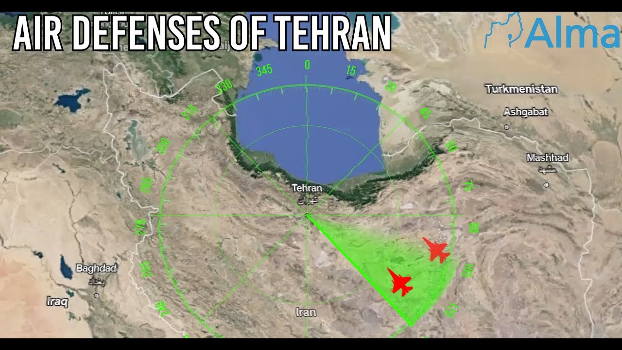 Iranian Air Defense of Mehrabad Air Base in the heart of Tehran - YouTube