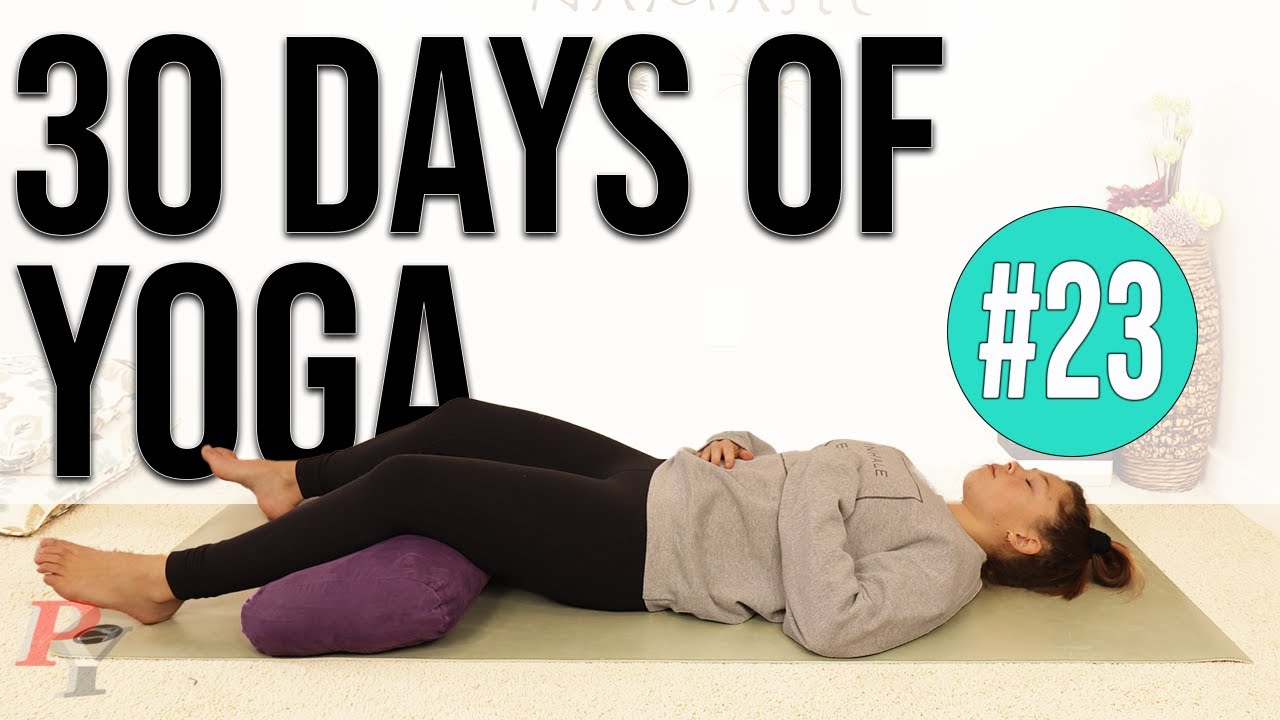 30 DAYS OF YOGA - DAY 23 | Wind Down Evening Practice | 12 Min - YouTube