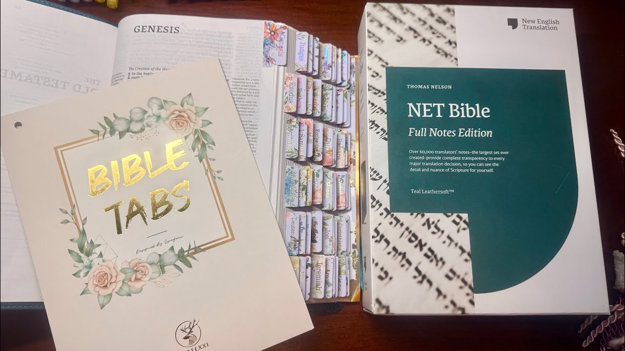 How to add Bible Tabs on a Brand NEW Bible! (NEW NET Bible) - YouTube