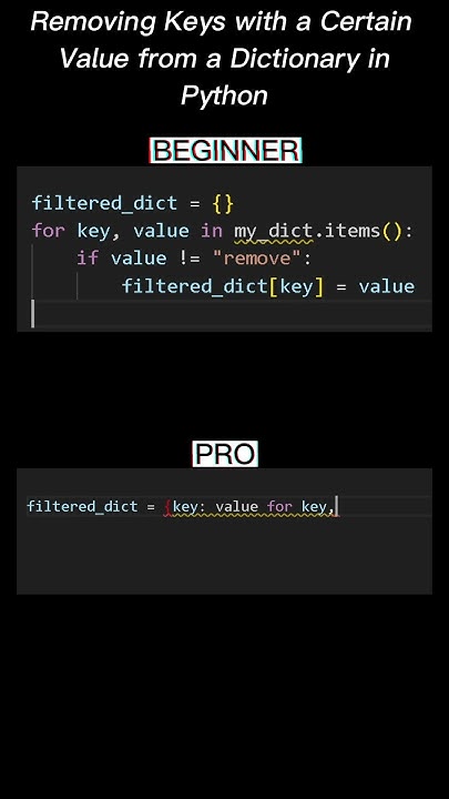 Beginner😅 Vs Pro😎 Clean Dictionaries Fast 🚀 Python Programming