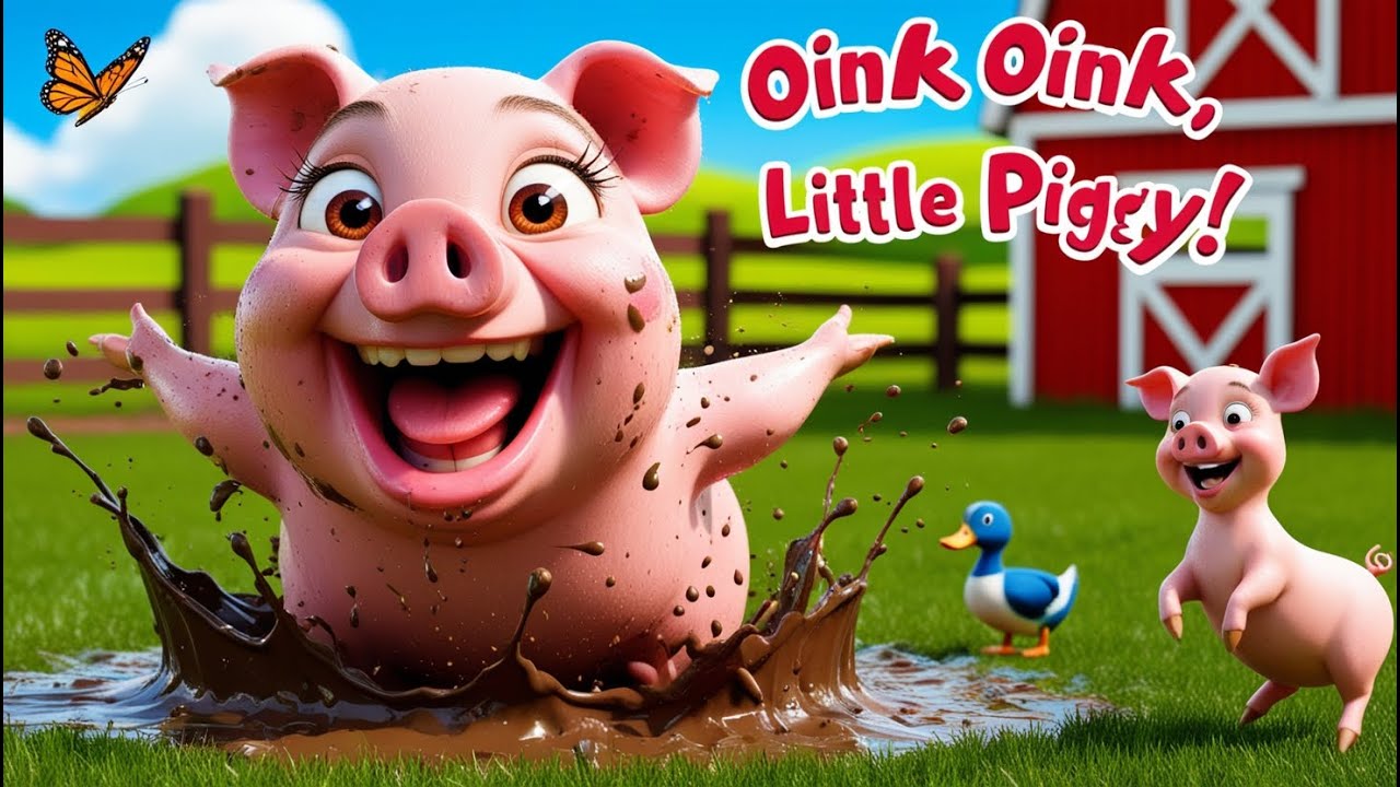 [ 1 HOUR LOOP ] Oink Oink, Little Piggy🎵 | Nursery Rhymes & Kids Songs ...