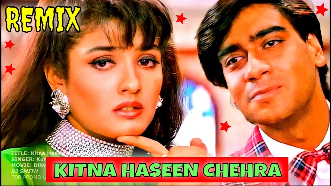 Kitna Haseen Chehra | Kumar Sanu | Dilwale 1994 - Remix - YouTube