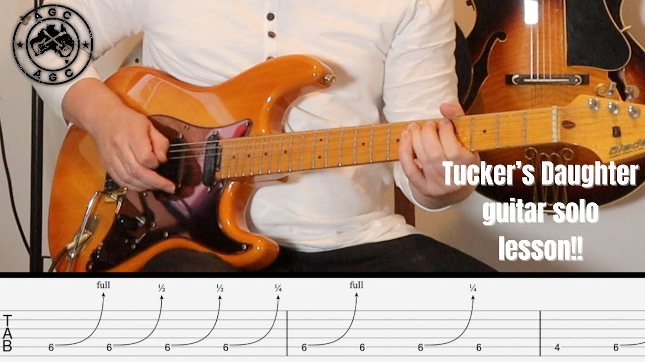Tucker's Daughter by Ian Moss, guitar solo lesson - YouTube