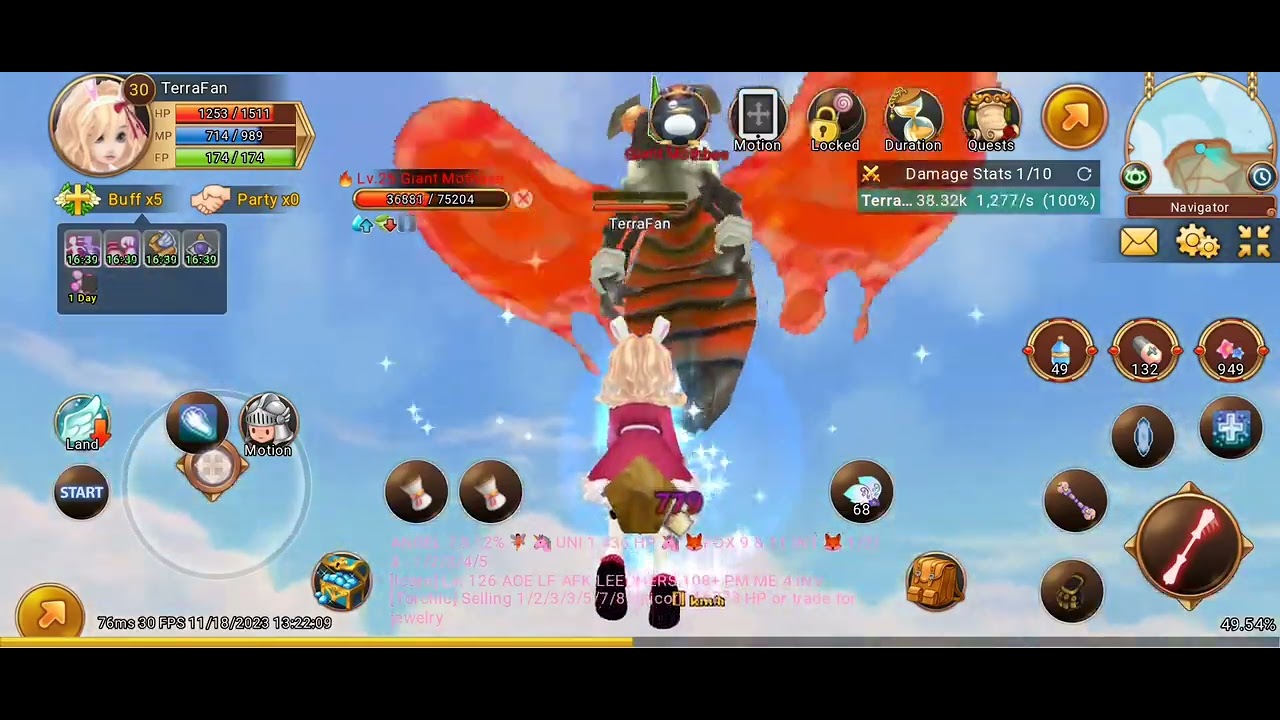 25 Giant Mothbee《Flyff Universe》 - YouTube