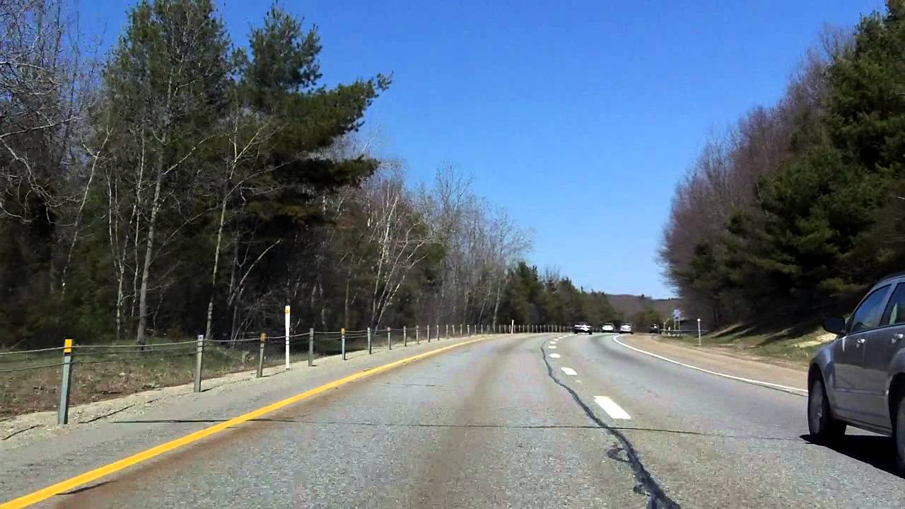 Interstate 395 - Connecticut (Exits 98 to 100) northbound - YouTube