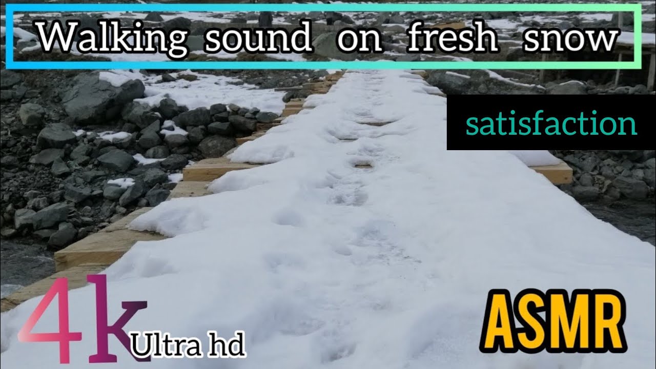 Winter walk in fresh snow ️ | ASMR walking in snowy mountain - YouTube