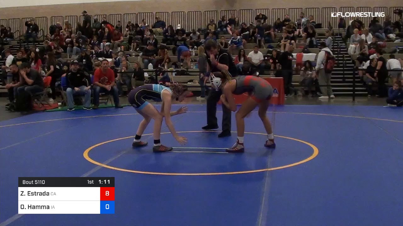 101 Lbs Semifinal Zao Estrada Team California Vs Olivia Hamma Team Iowa ...