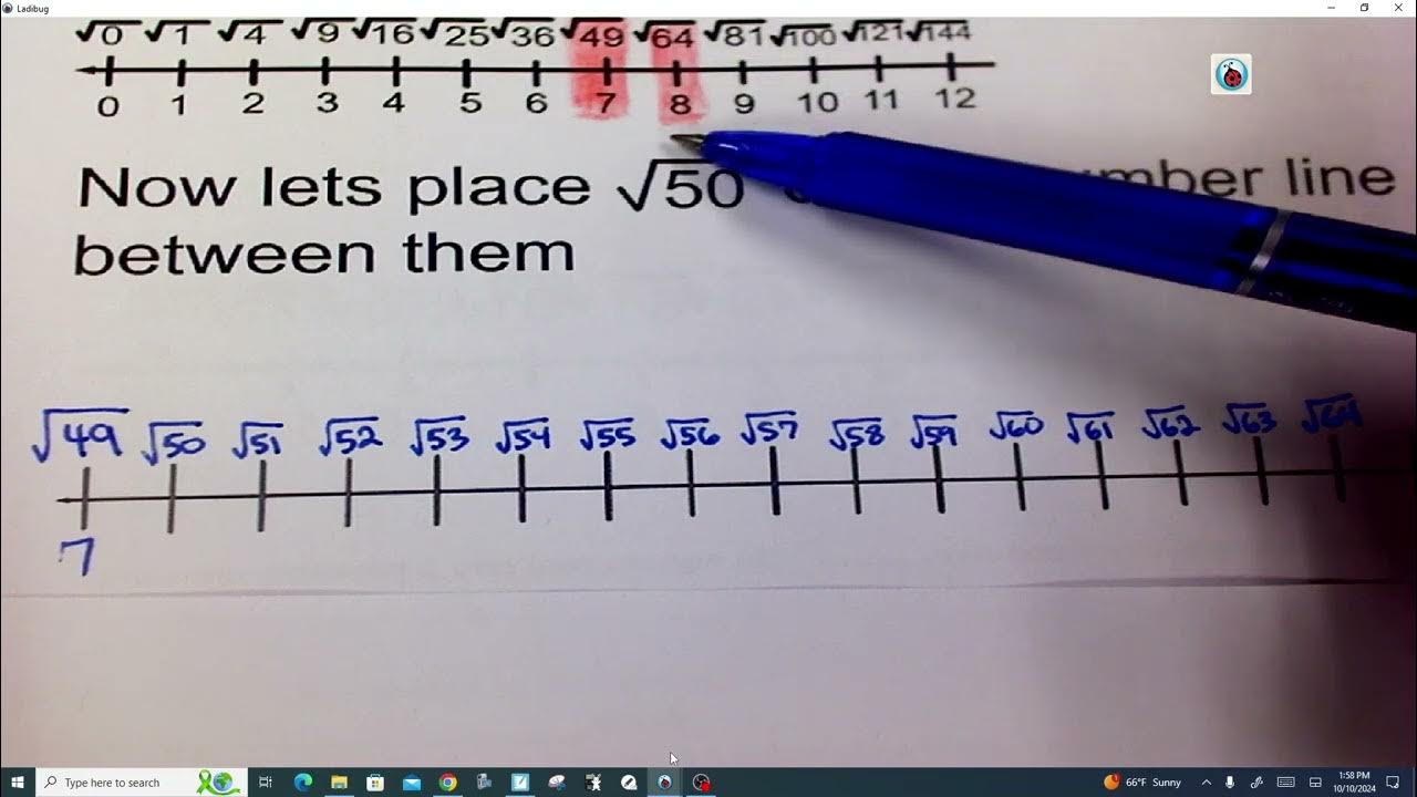 3-1 Estimating Imperfect Square Roots and placing on a Number Line ...