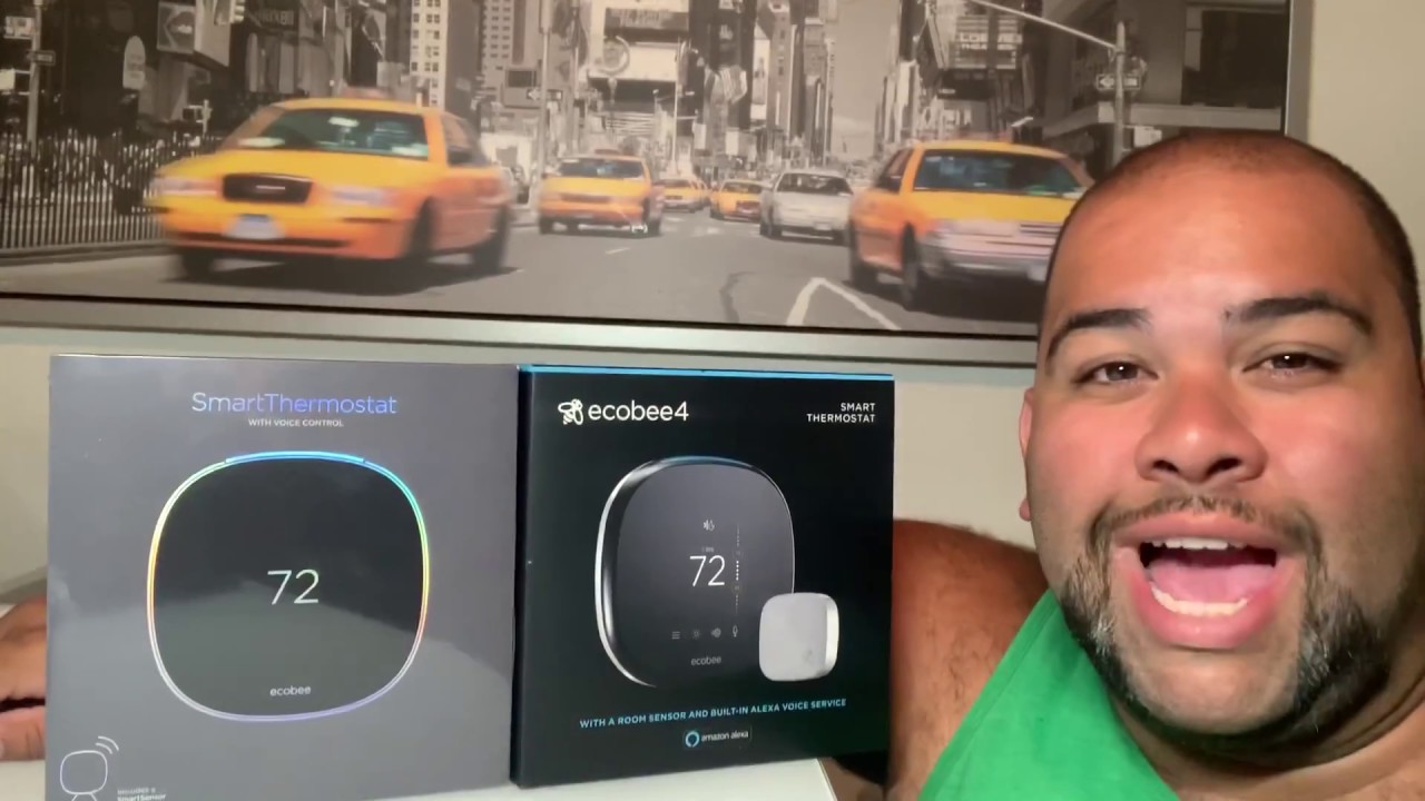 New Ecobee smart thermostat vs ecobee 4 side by side comparison review ...