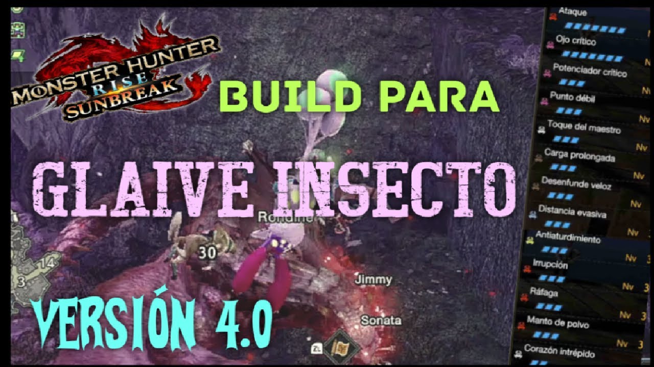 MHRise SunBreaK | Build/Set para GLAIVE INSECTO (Insect Glaive) Version ...
