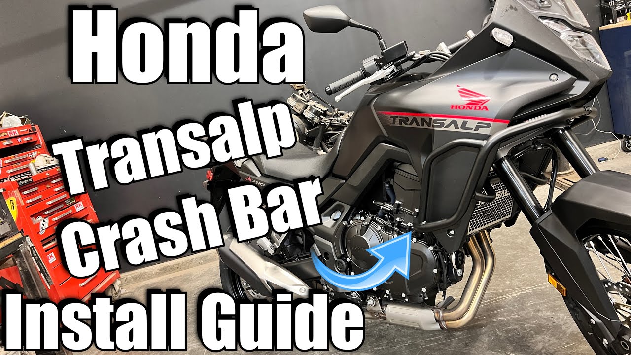 Honda TRANSALP SW Motech Crash Bars / How To Install Guide - YouTube