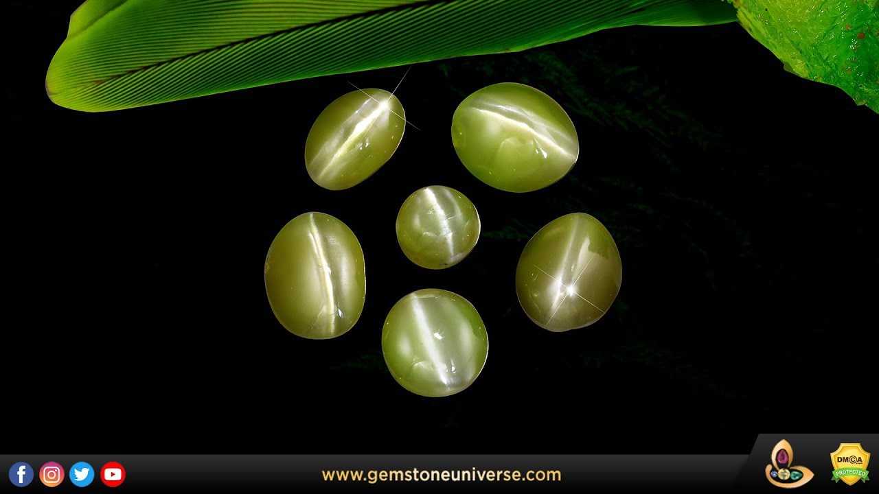 Cats Eye Lehsunia Vaidurya Gemstone Bangalore - YouTube
