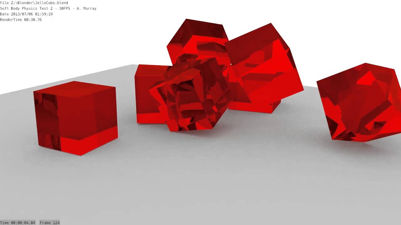 Blender soft body physics test - YouTube