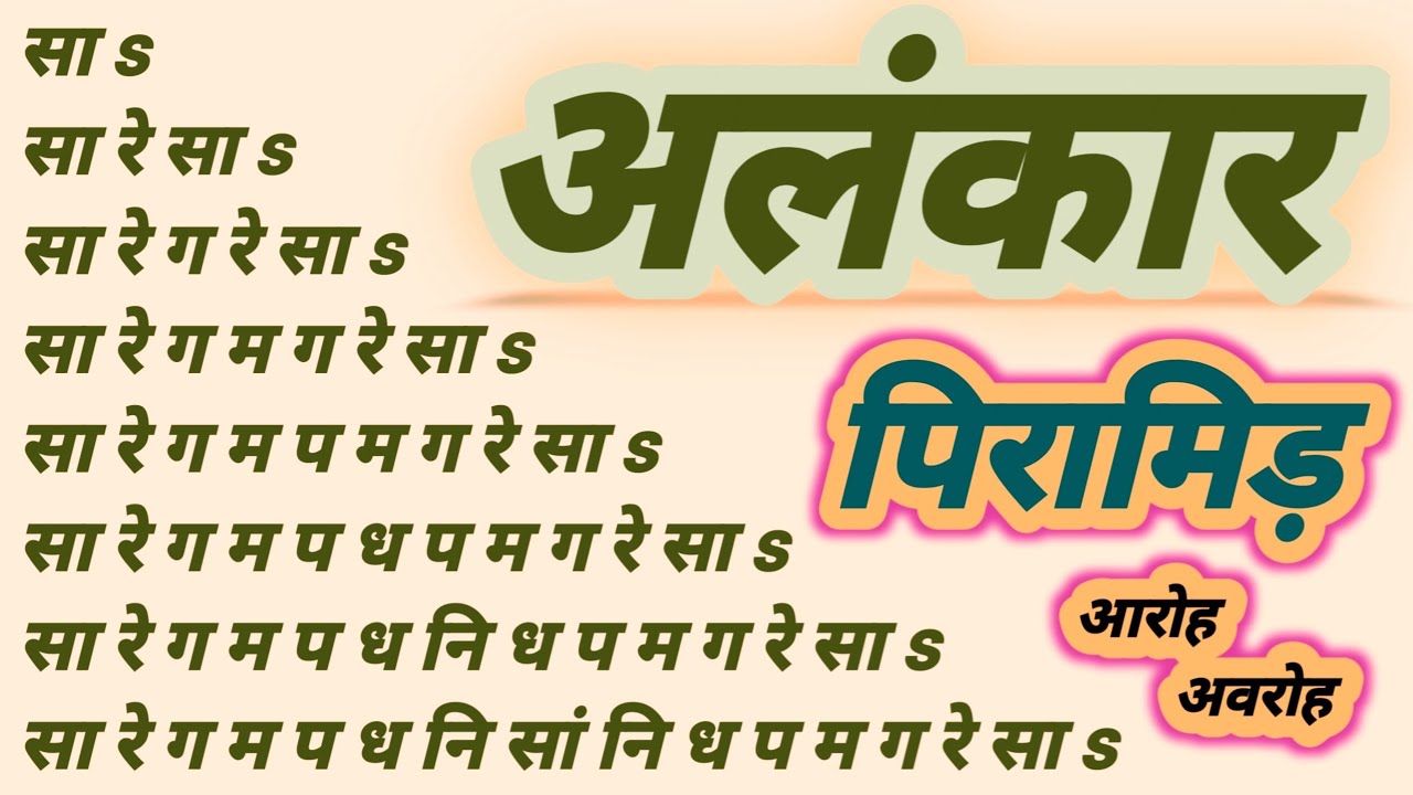 Pyramid Aaroh Avroh || pyramid alankar || singing warm up - YouTube