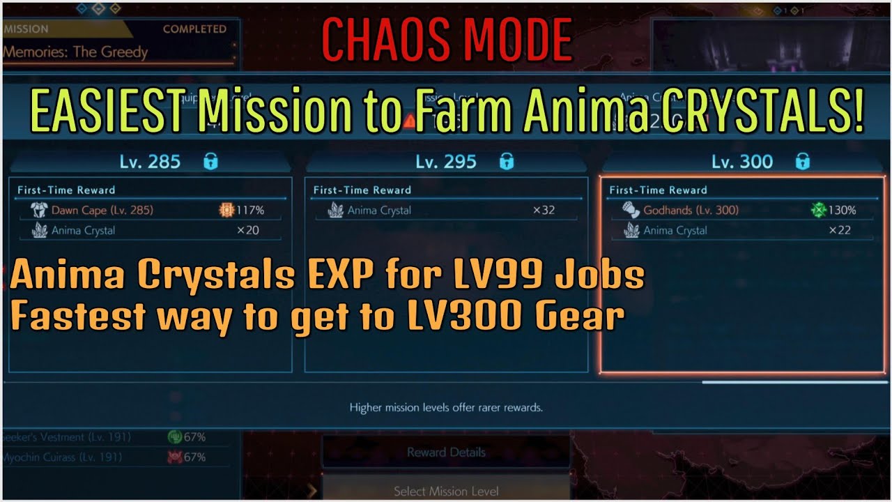 STRANGER OF PARADISE - [Chaos Mode] Fastest Anima Crystal Farm - Easy ...