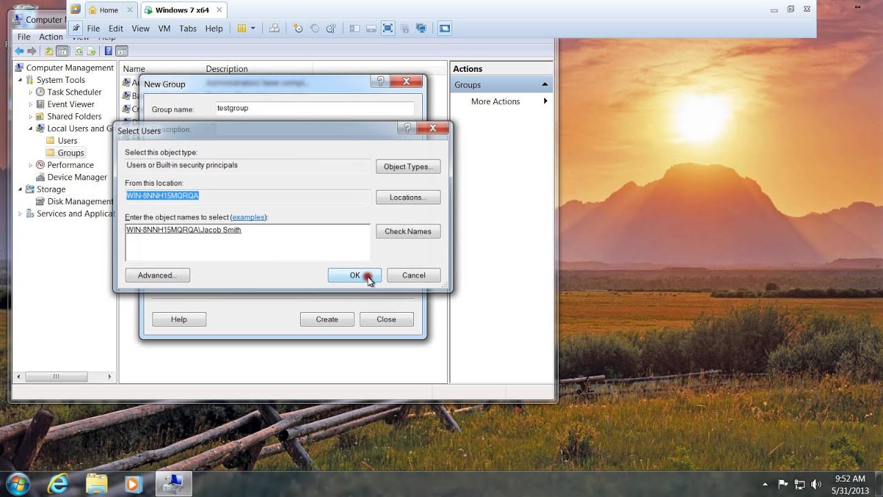 Using the Local Users and Groups MMC Snap-In - YouTube
