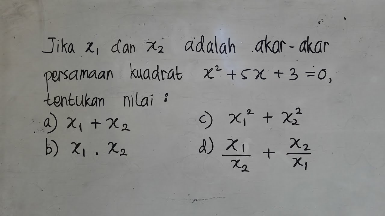 Rumus Jumlah Dan Hasil Kali Akar Akar Persamaan Kuadrat YouTube rumus-jumlah-dan-hasil-kali-akar-akar-persamaan-kuadrat-youtube