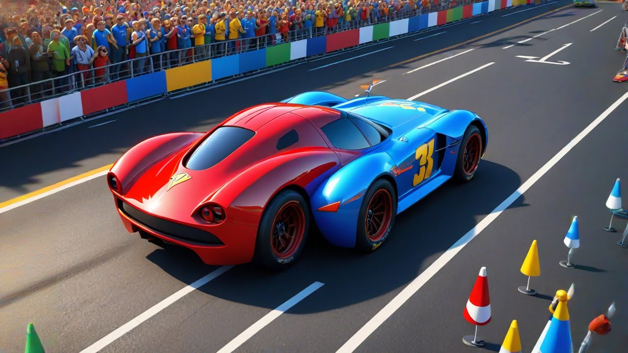 Zoom Zoom with the Race Car | Fast-Paced Kids Song | Nursery Rhymes and ...