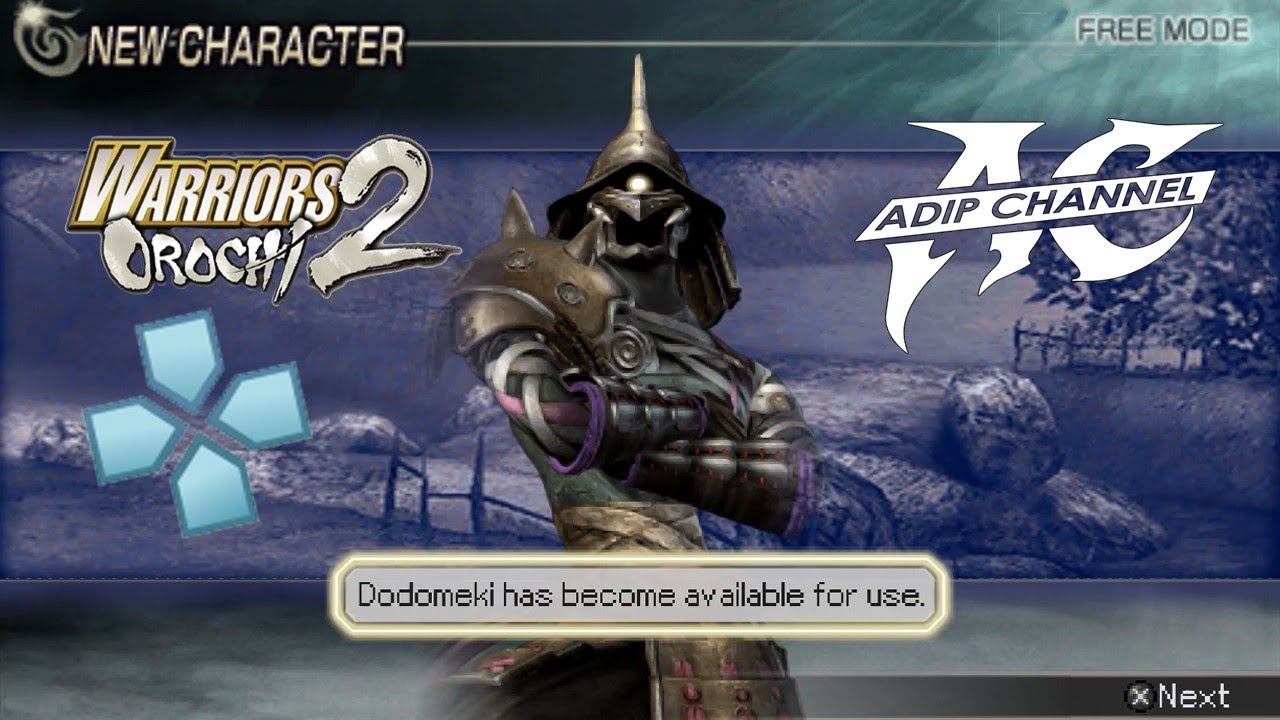 CHARACTERS GUIDE • UNLOCK DODOMEKI • WARRIORS OROCHI 2 PSP - YouTube