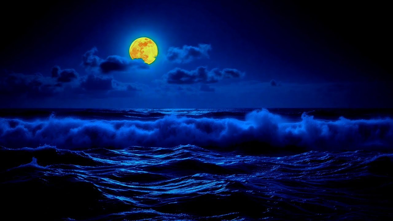 🌅 Sunset Ocean Waves 🌊 Sleep Sounds 😴 Calming Sea Noise for Peaceful ...