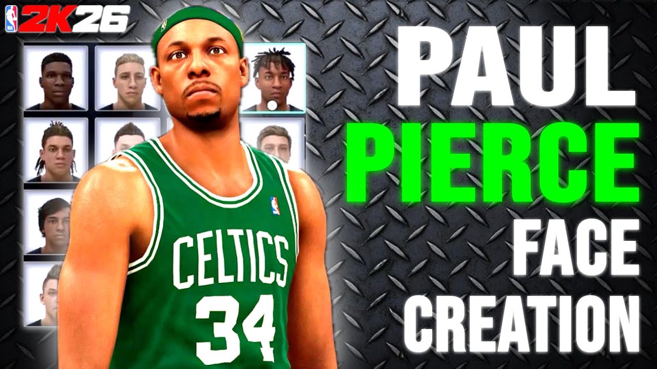 The BEST Paul Pierce Face Creation In NBA 2K26! - YouTube