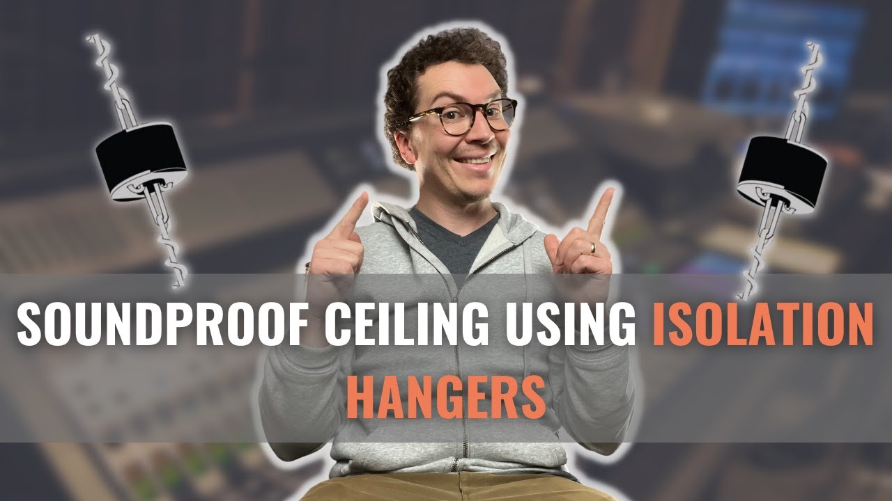Soundproof Ceiling Using Isolation Hangers - YouTube