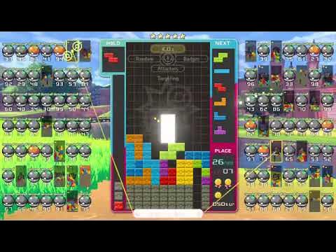 my tetris clear sends 7 lines at the top 30 in tetris 99 invictus today!!!! - YouTube