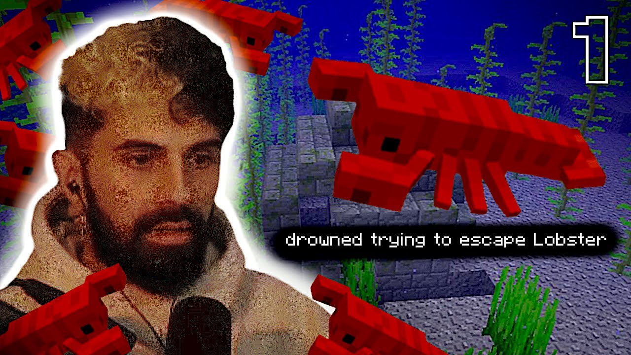 I DIED to a LOBSTER in MINECRAFT?! | Minecraft (Cpt. Puffy SMP) - PART ...