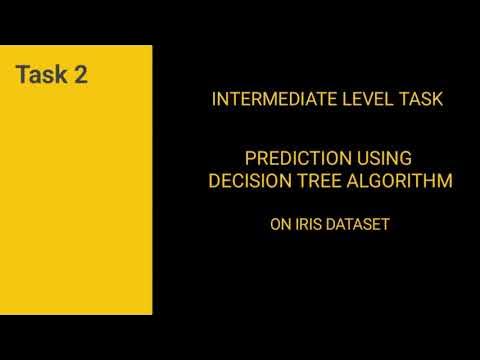 Prediction using Decision Tree Algorithm | LGMVIP- Data Science - YouTube