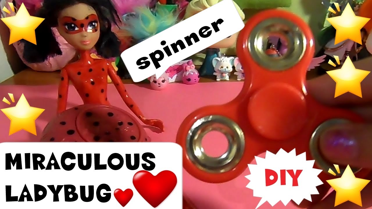 IL FIDGET SPINNER di Miraculous LADYBUG - diy - By Lara e Babou - YouTube